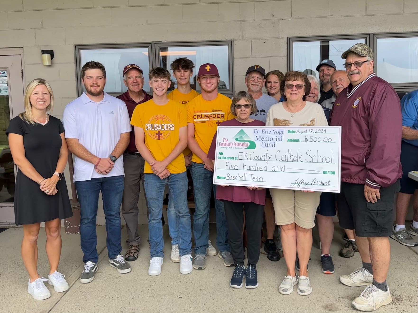 Fr. Eric Vogt Memorial Fund at Community Foundation awards first grant ...